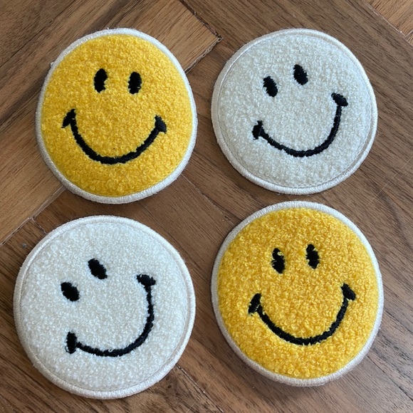 Other | Smiley Face Patches Set Of 4 | Poshmark